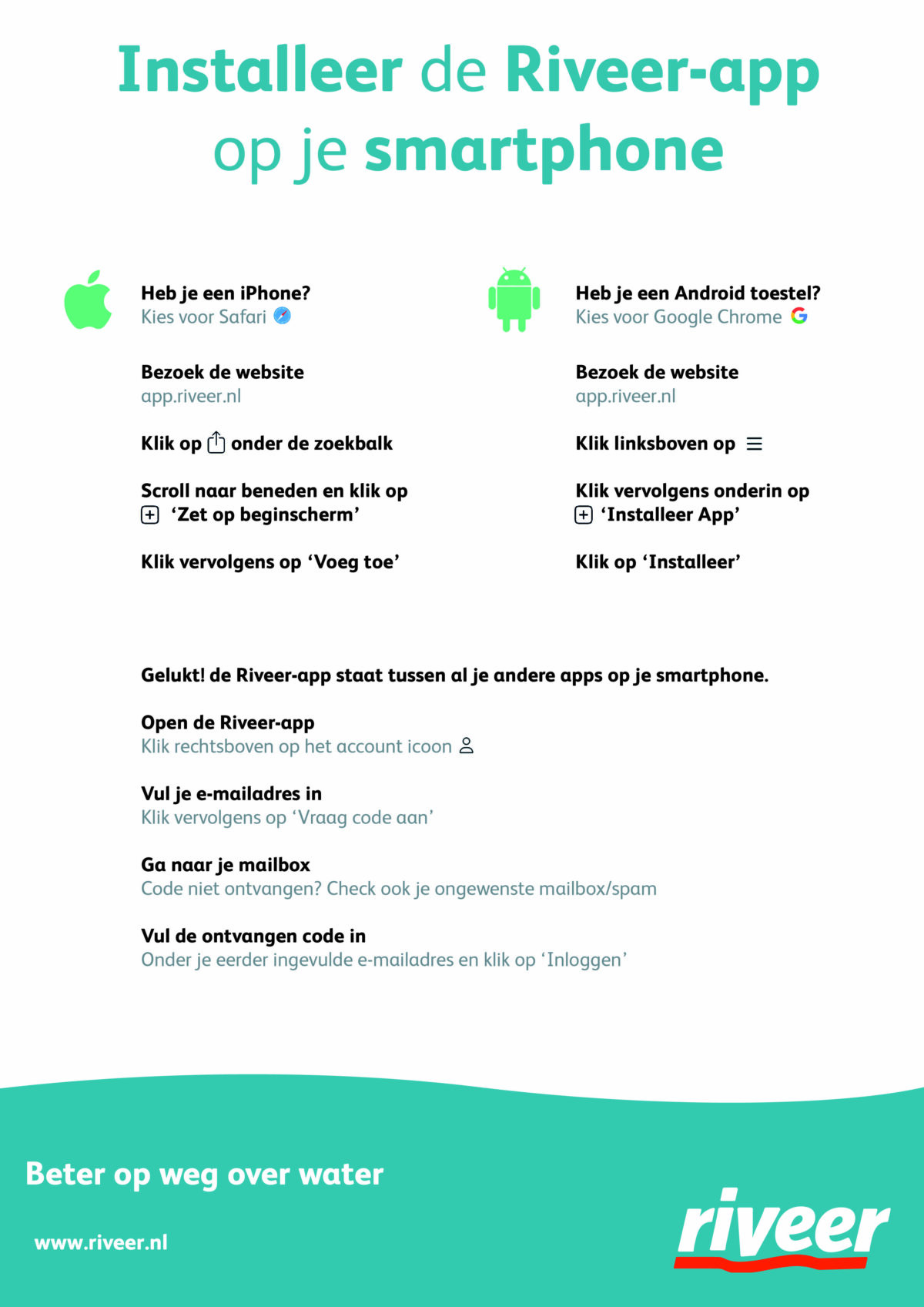 Riveer-app - riveer.nl